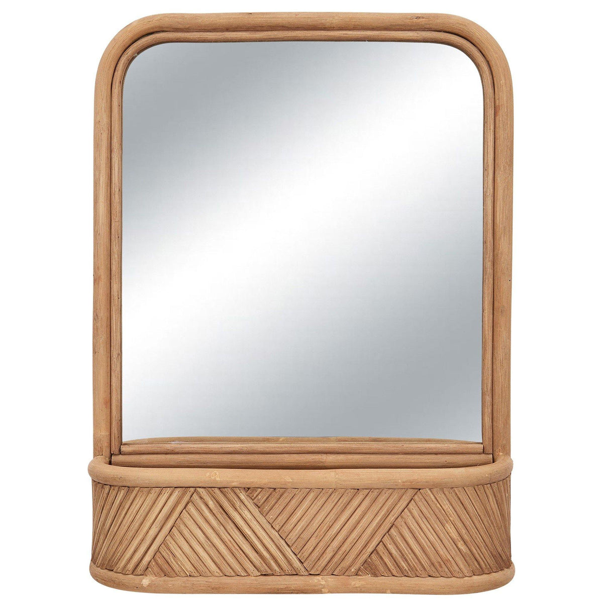 Behati Rattan Mirror Shelf – Mosshead Trading Co