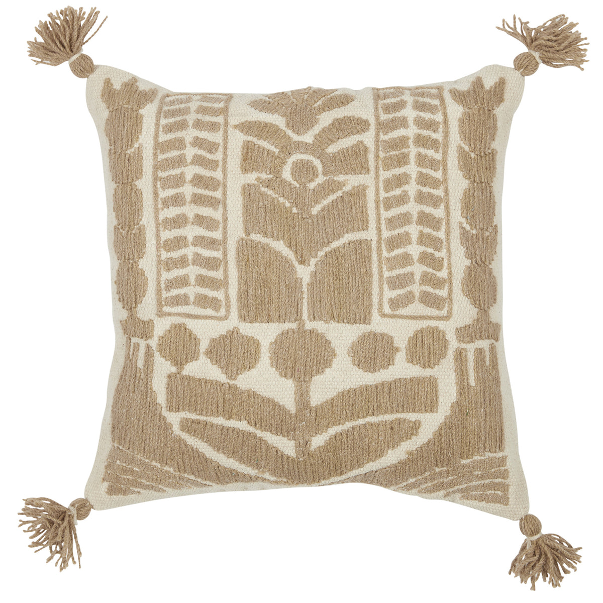 Tulip Square Cotton-Blend Cushion – Mosshead Trading Co