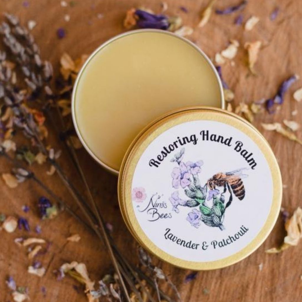 All Natural Restoring Beeswax Hand Balm with Lavender and Patchouli ...