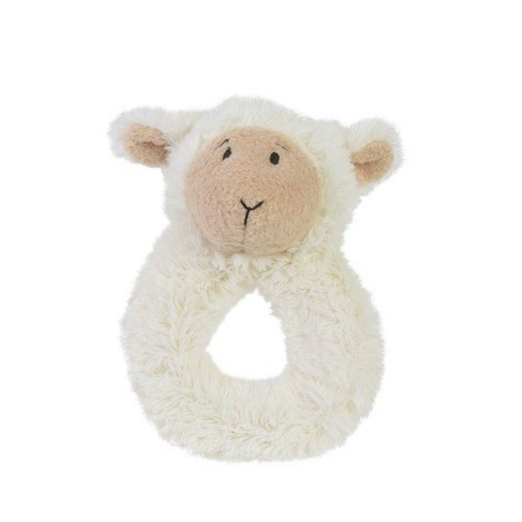 Plush Lambert the Lamb - Baby Rattle – Mosshead Trading Co