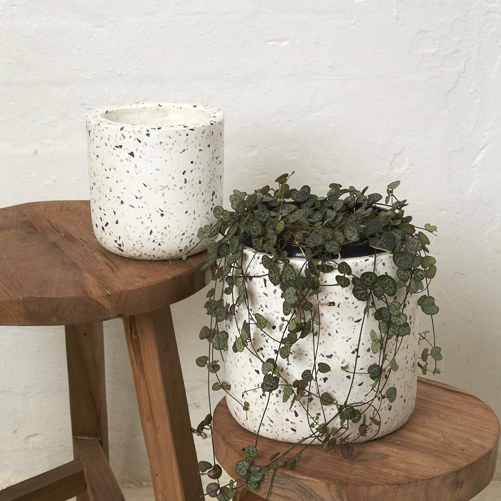 Eydis Curved Mini Flecked Pot – Mosshead Trading Co